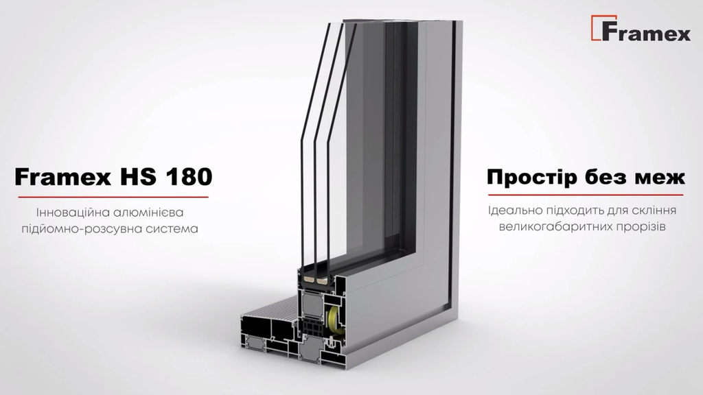 Інноваційна підйомно-розсувна система Framex HS180